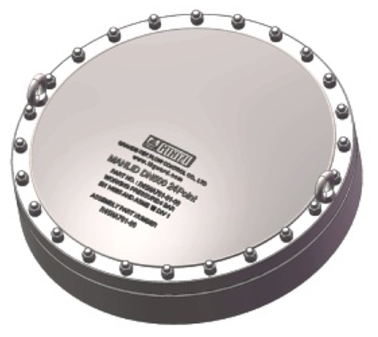 500 mm Domed Flat Bottom Manlid Assembly — Guard Europe BV