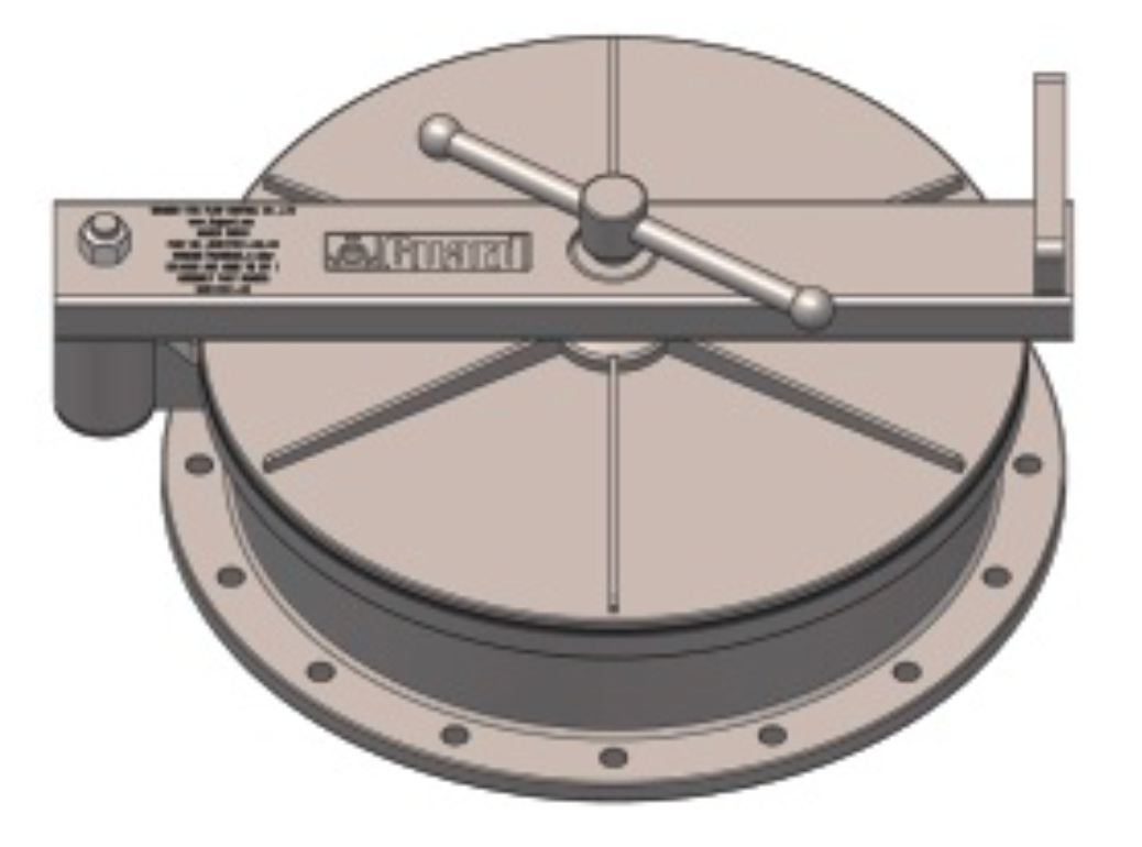 Conjunto de tapa de cierre giratoria atmosférica DN500 — Guard Europe BV
