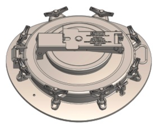 DN500 Manlid Assembly with Emergency Drain Device (500mm) — Guard Europe BV