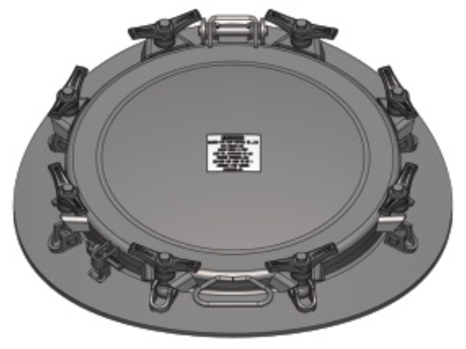 (DN500mm) Manlid Assembly with Halar — Guard Europe BV