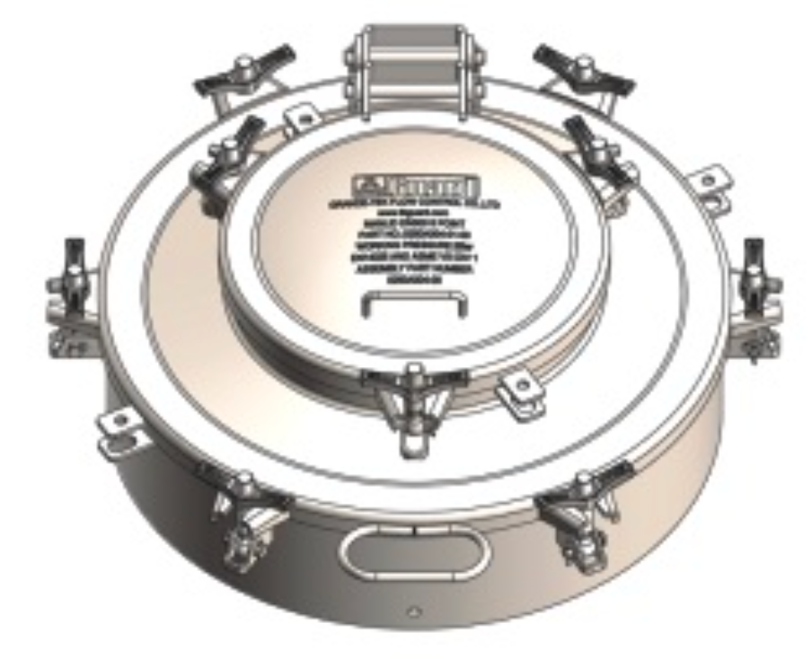 DN500 Manlid Assembly with 300mm Inspection — Guard Europe BV